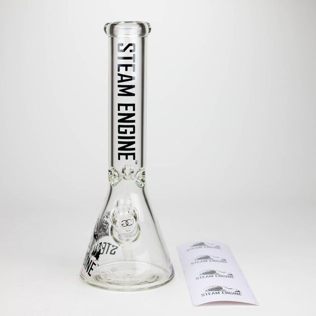 Steam Engine™ | 14 Inch 7mm Glass Bong - Golden Crown | Vape4change
