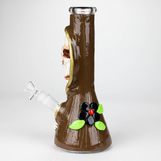 10" Resin 3D artwork Skull glass beaker | Vape4change