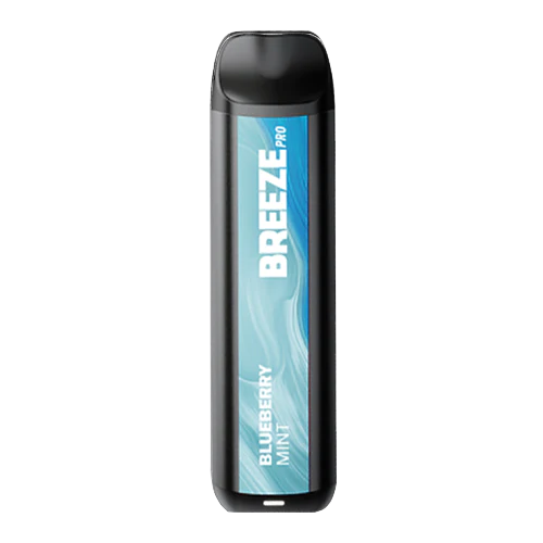Breeze Pro Disposable Vape - Blueberry Mint - 2000 Puffs - Zero Nicoti ...