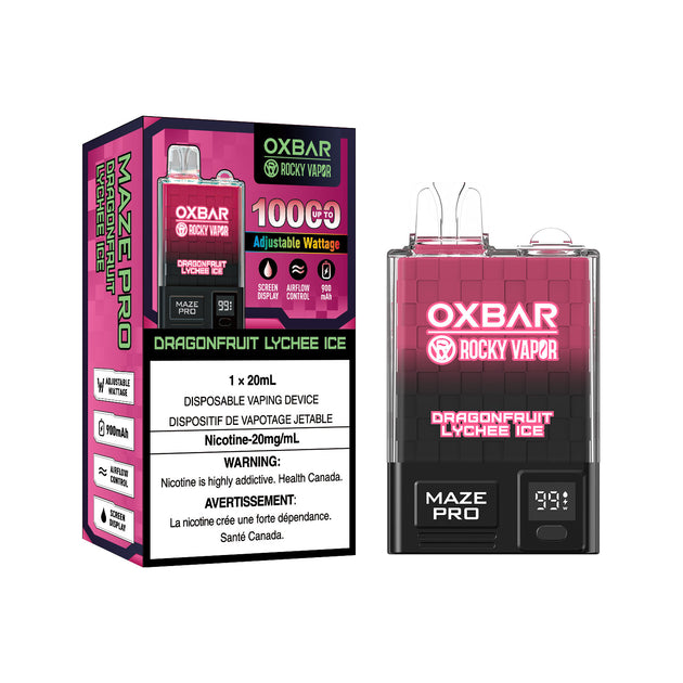 Buy Ox Bar Maze Pro Disposable Vape -Dragon Fruit Lychee Ice | Vape4change