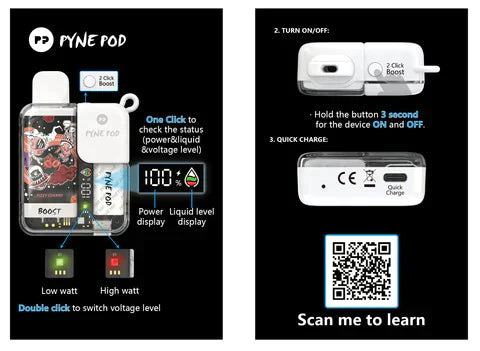 Pyne Pod Boost Disposable Vape - Strawberry Watermelon | Vape4change