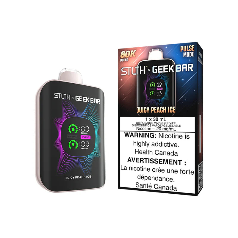 Shop STLTH X GEEK BAR DISPOSABLE - 80k PUFFS - Juicy Peach Ice | Vape4change
