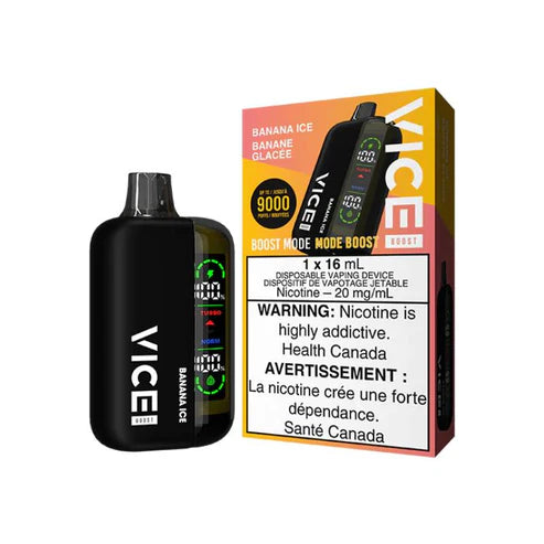 Boost Disposable Vape - VICE - 9000 Puffs - Banana Ice | Vape4change