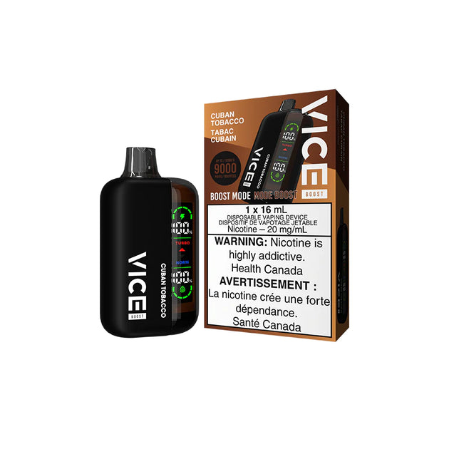 Shop Boost Disposable Vape - 9000 Puffs - Cuban Tobacco | Vape4change
