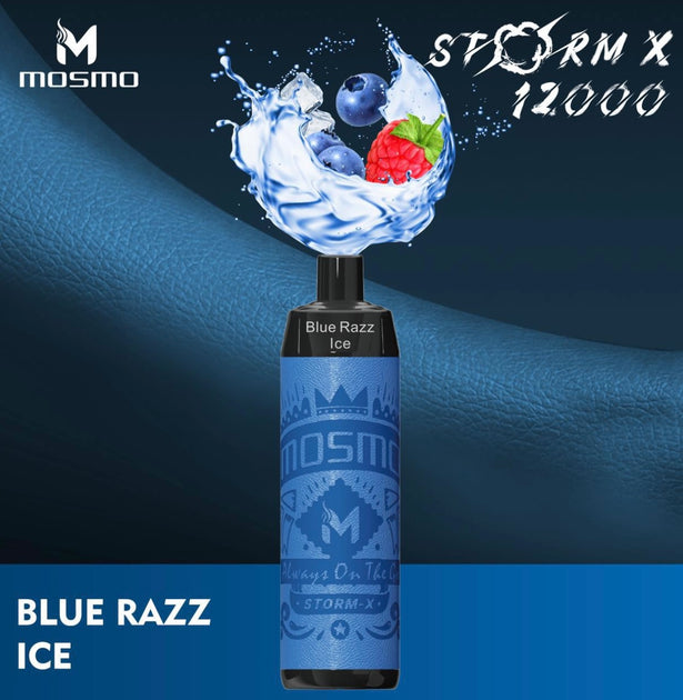 Mosmo Storm X Disposable Vape - Shisha Vape - Hookah - Blue Razz Ice ...