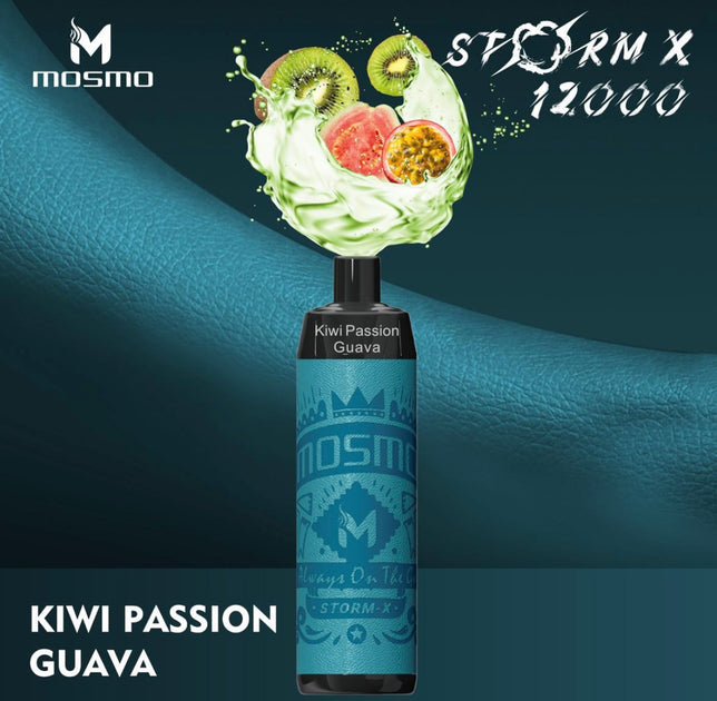 Mosmo Storm X Disposable Vape - Shisha Vape - Kiwi Passion Guava ...