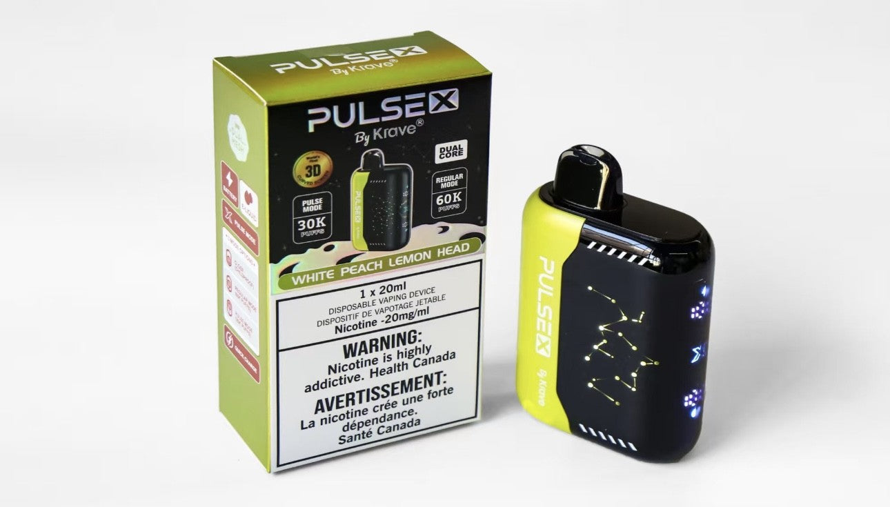 Disposable Vape - Pulse X By Krave - 60K Puffs - Peachy Peach Ice ...